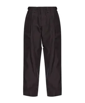 Issey Miyake Pleated Elasticated-waist Trousers - Brown