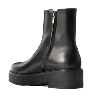 GIANVITO ROSSI Leather Zip Up Ankle Boots