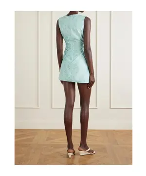 Christopher Esber Sleeveless Jacquard Dress With Keyhole Neckline