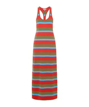Staud Encino Striped Dress