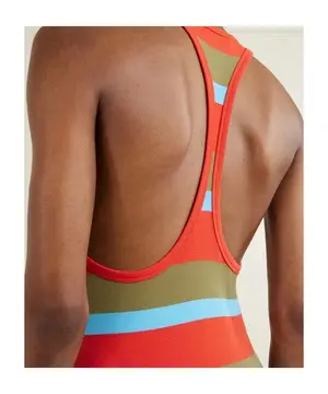 Staud Encino Striped Dress