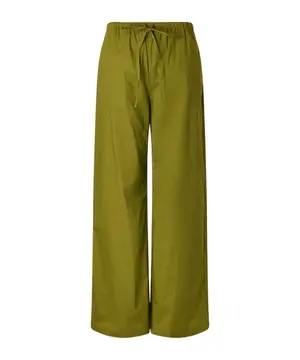 Staud Loose Drawstring Casual Trousers - Brown