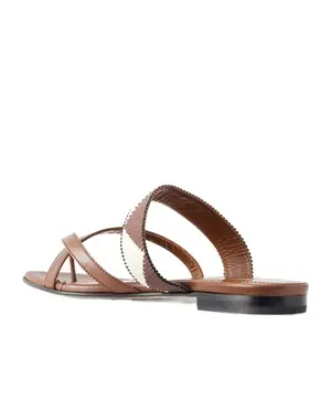 Manolo Blahnik Wavy Pattern Flat Shoes