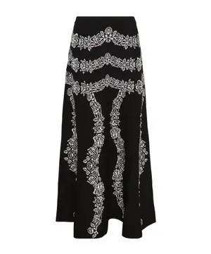 Ulla Johnson Valencia Jacquard Midi Skirt