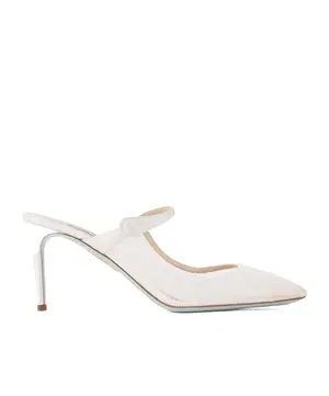AQUAZZURA Satin-trimmed Tulle Mules - No