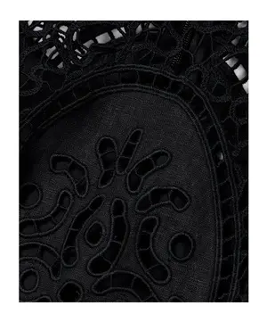 Ulla Johnson Cordedlace Trimmed Linen Mini Dress