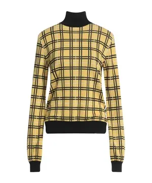Marni Plaid Wool Turtleneck Knit Sweater