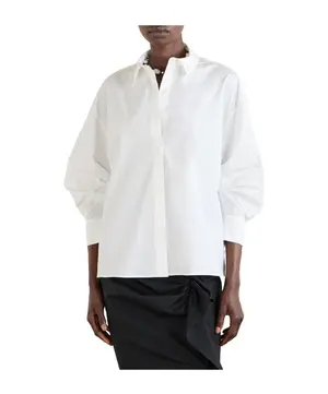 Carolina Herrera Cotton-blend Poplin Shirt