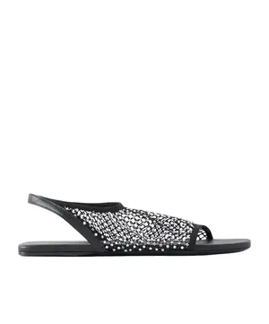 Christopher Esber Minette Crystal-embellished Leather Sandals