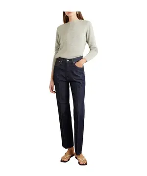 Auralee High-rise Straight-leg Jeans