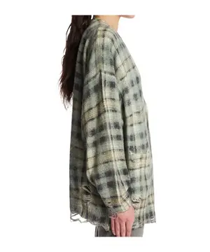 R13 Plaid-check Cardigan