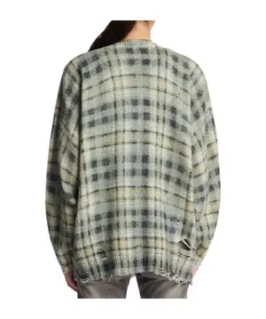R13 Plaid-check Cardigan