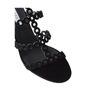 AQUAZZURA Cutout Suede Sandals