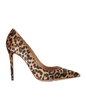 GIANVITO ROSSI 105 Leopard-print Velvet Pumps