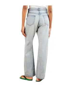 Auralee Distressed Wide-leg Jeans - White