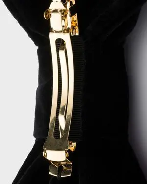Prada Velvet Hair Clip