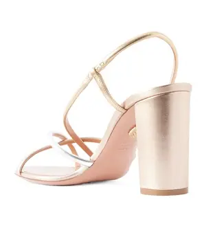 AQUAZZURA Solid Leather Sandals