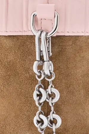 Loewe Mini Flamenco Pleats Purse In Nappa Lambskin - Crystal Powder