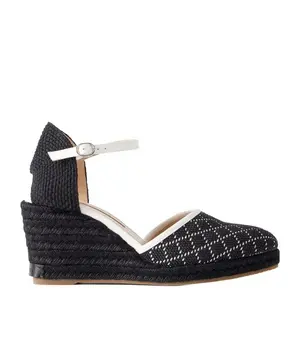 Manolo Blahnik Espadrahi 90 Leather-trimmed Woven Canvas Espadrille Pumps - No