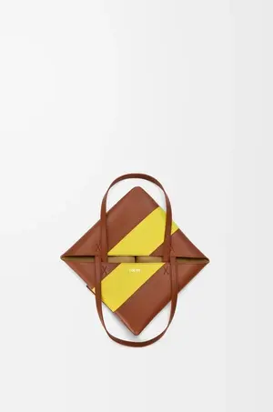 Loewe Medium Puzzle Fold Tote In Classic Calfskin