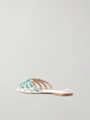 AQUAZZURA Flat Slide Sandals