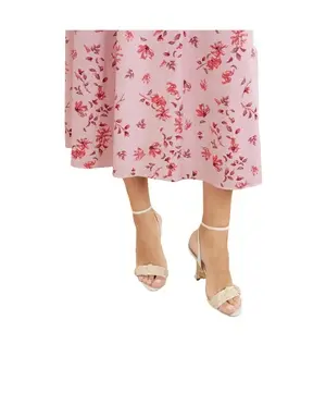 Manolo Blahnik Floral Embellished High Heels
