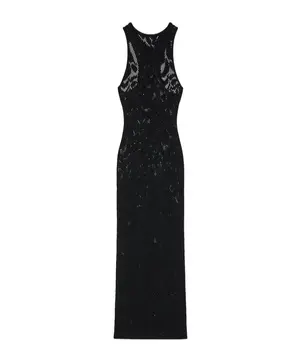 Givenchy Midi Dress In Knitted Floral Lace
