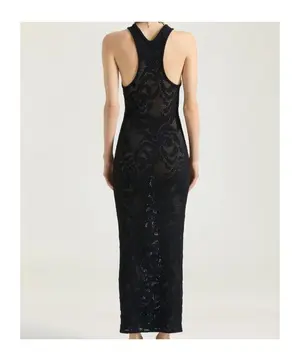 Givenchy Midi Dress In Knitted Floral Lace