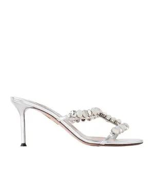 AQUAZZURA Embellished Mules