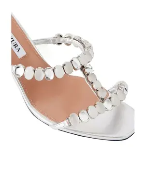 AQUAZZURA Embellished Mules