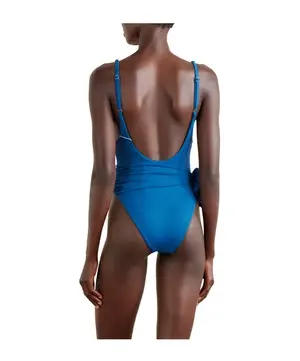 Magda Butrym Embellished Gathered Swimsuit