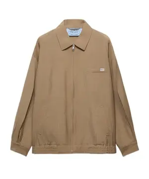 Prada Mohair Wool Blouson Jacket - Hazelnut