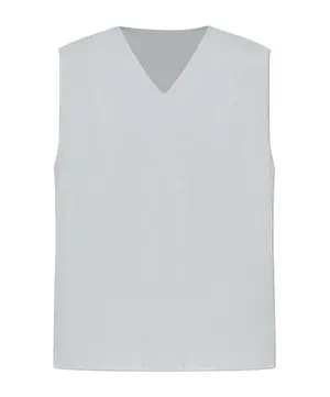 Issey Miyake V-neck Pleated Vest - Grey
