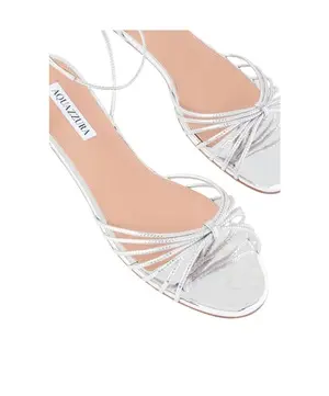 AQUAZZURA Solid Color Leather Flats