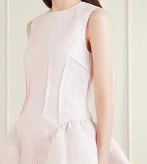 Cecilie Bahnsen Patchwork Midi Dress