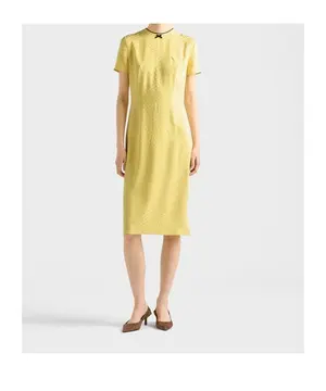 Prada Polka-dot Satin Dress