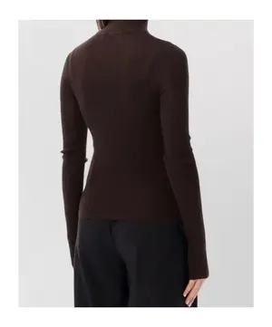 THE FRANKIE SHOP Sade Knit Zip Sweater