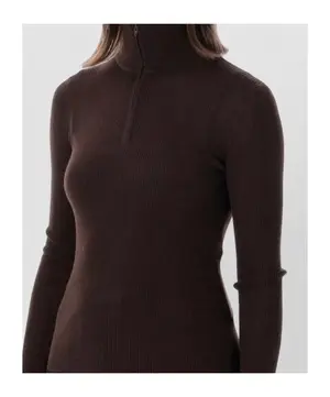 THE FRANKIE SHOP Sade Knit Zip Sweater