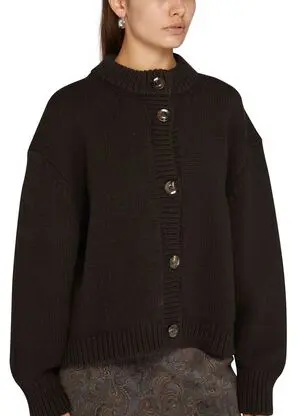 Soeur Solid Color Long-sleeve Cardigan