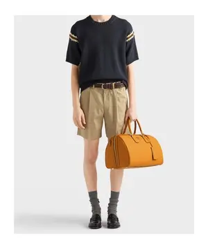 Prada Saffiano Leather Travel Bag
