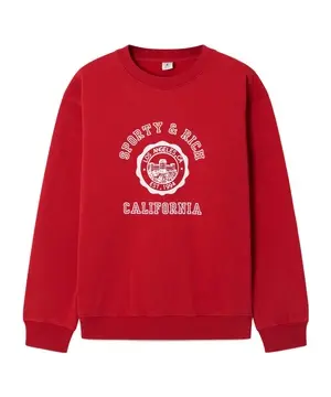SPORTY  RICH California Print Sweatshirt - Red