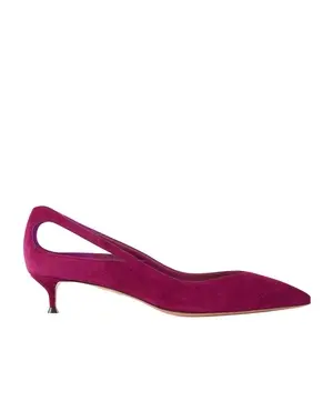 AQUAZZURA Cut-out Suede Pumps