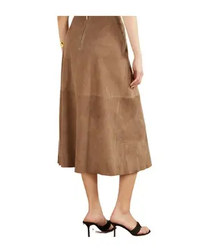 ARMA Melita Suede Midi Skirt
