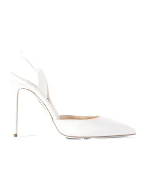 AQUAZZURA Satin Slingback Pumps