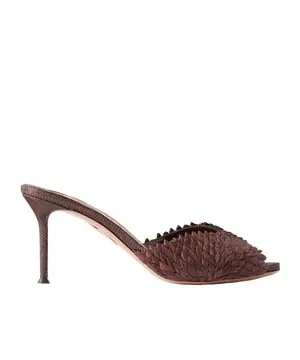 AQUAZZURA Raffia Mules