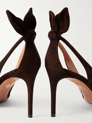 AQUAZZURA Solid Color Suede Pumps