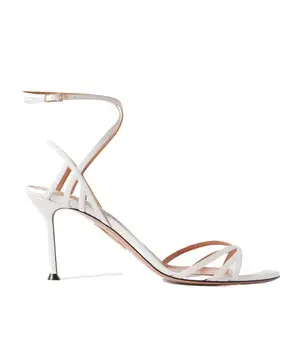 AQUAZZURA Solid Leather Sandals