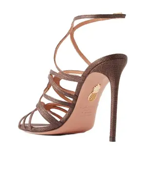 AQUAZZURA Straw Sandals