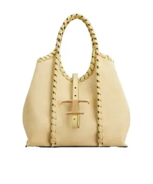 TOD'S T Timeless Mini Suede Leather Shoulder Bag