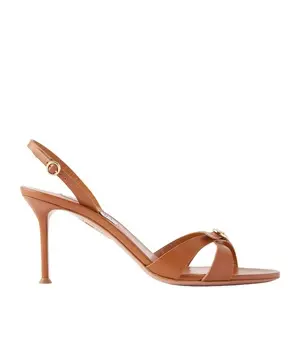 AQUAZZURA Leather Slingback Sandals